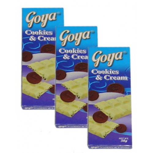 Goya: 3pcs Cookies & Cream 38g/each